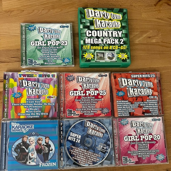 Other | Set Of Karaoke Cds7 Individual Cds Plus Set Of 8 Pack | Poshmark